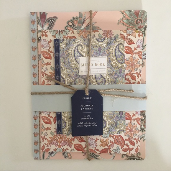 Fringe Studio | Office | New 3 Notebooks S M L Lined Paper Pages ...